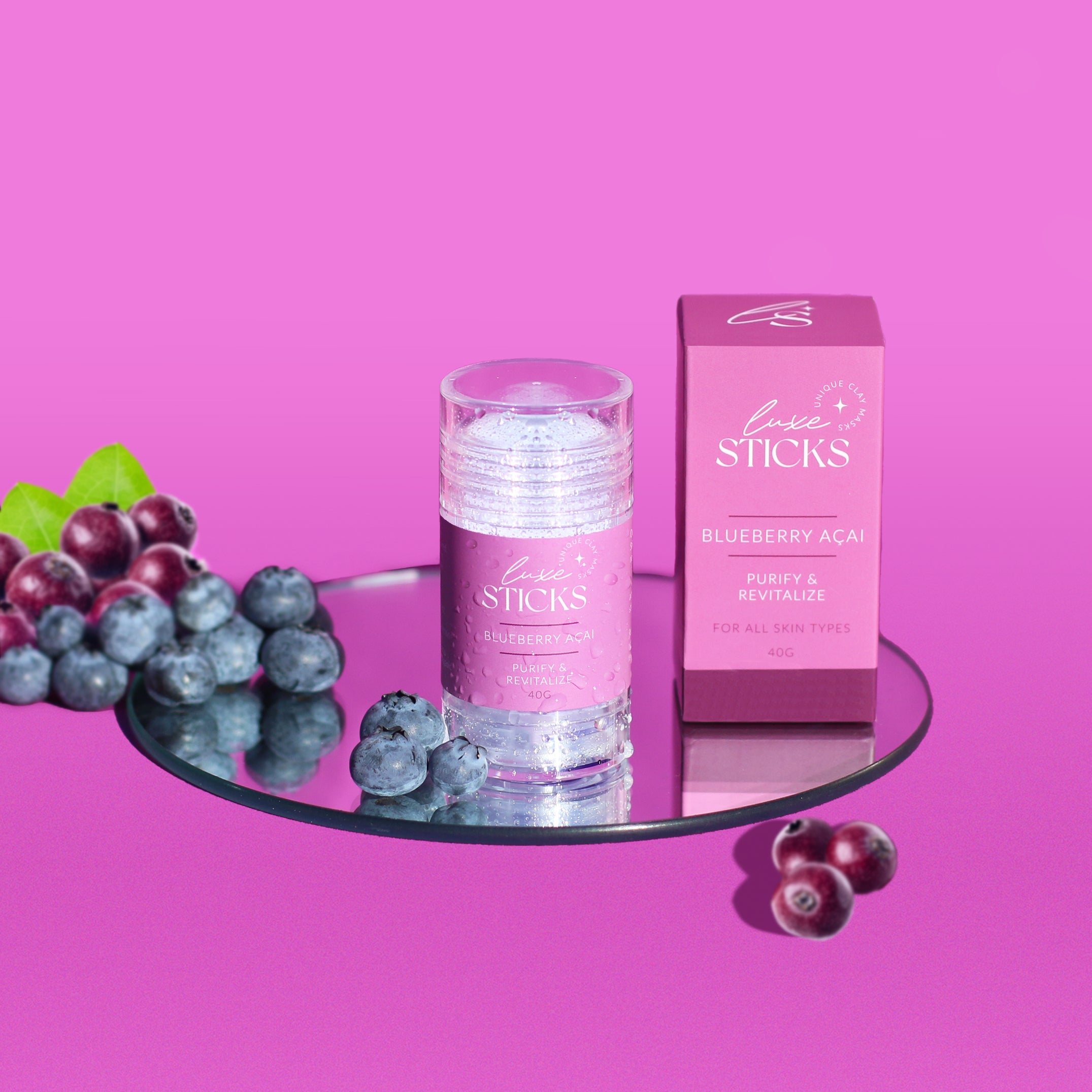 Blueberry Açaí Clay Stick – LuxeSticks